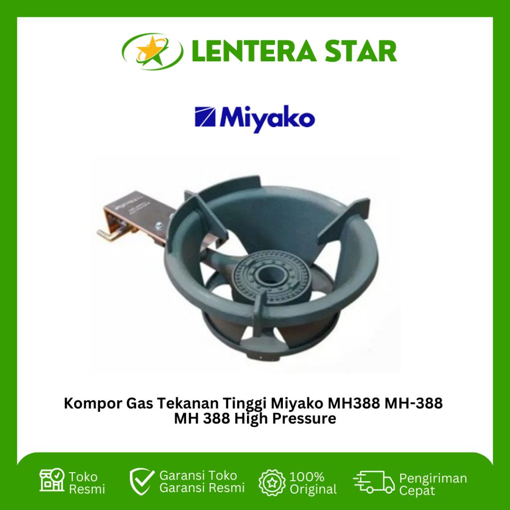 Jual Kompor Gas Tekanan Tinggi Miyako MH388 MH-388 MH 388 High Pressure ...
