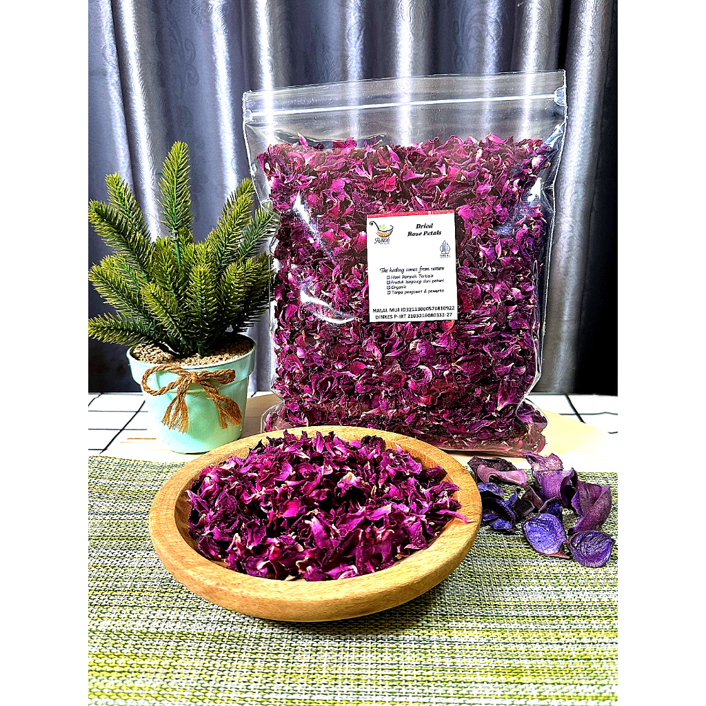 Jual Dried Rose Petal Bunga Mawar Kering 1 Kg - Rempah Bu Risma ...