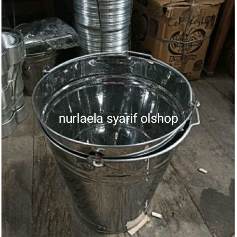 Jual Ember Stainless Tebal 30 Liter Waterpot Tahan Lama | Shopee Indonesia