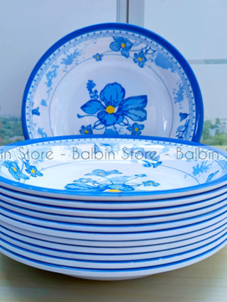 Jual SATU LUSIN PIRING MELAMINE MODEL CEKUNG LEBAR 23CM MOTIF TERBARU ...