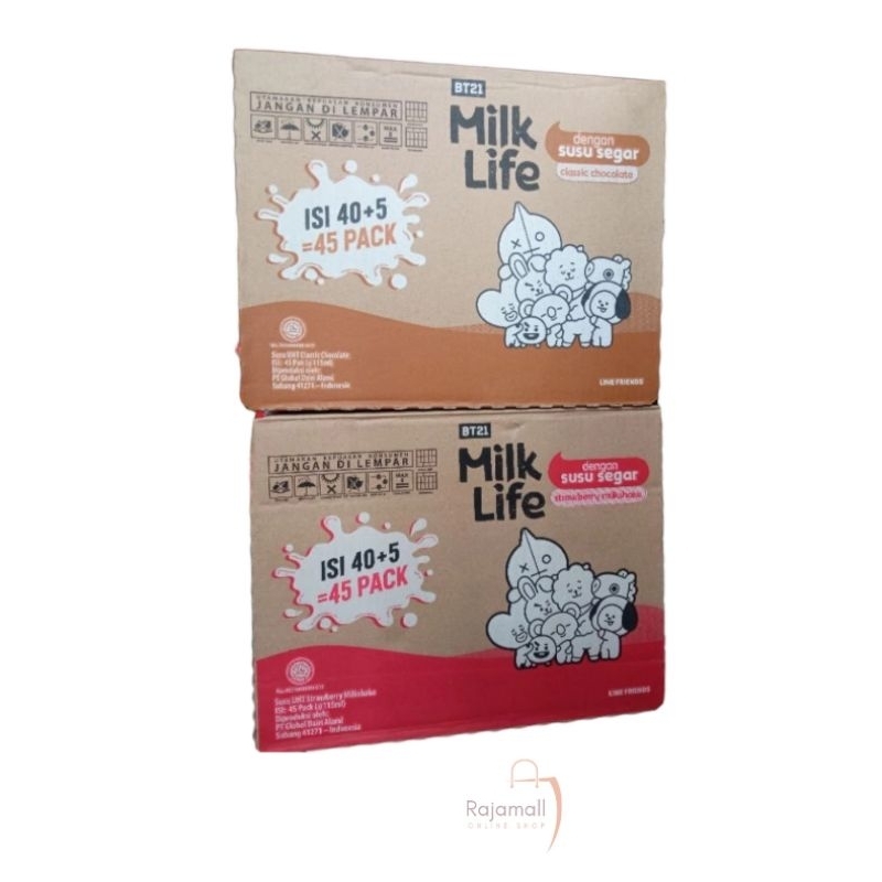Jual [GROSIR] Susu UHT Milk Life BTS 115ml isi 40pcs | Shopee Indonesia
