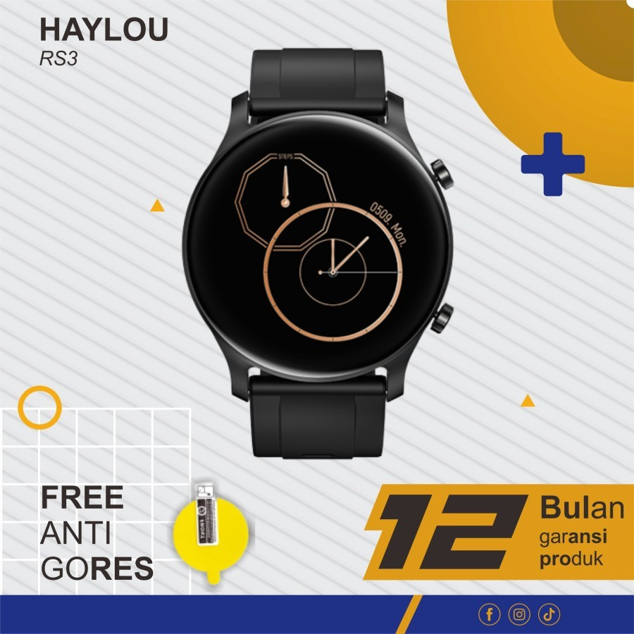 Jual Haylou RS3 LS04 Smartwatch GPS Amoled SpO2 Waterproof | Shopee Indonesia