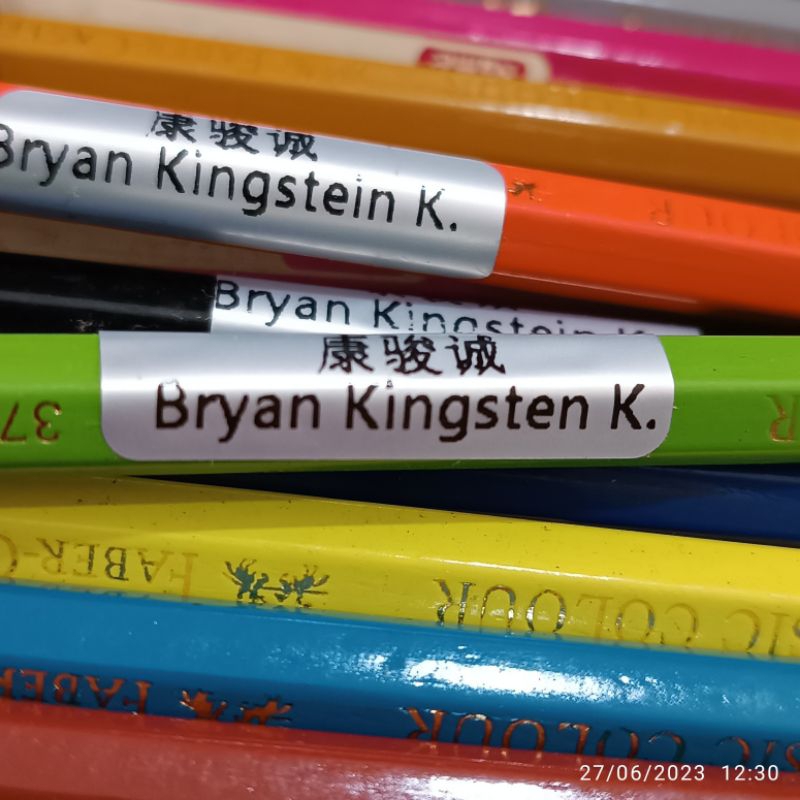 Jual Stiker Label Nama Anak Alat Tulis Stationary Buku | Shopee Indonesia