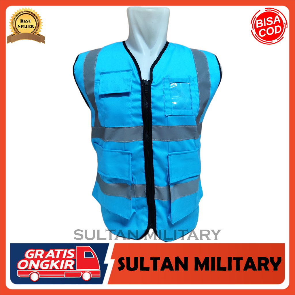 Jual Rompi Safety Bahan American Drill High Quality Terbaru | Rompi ...
