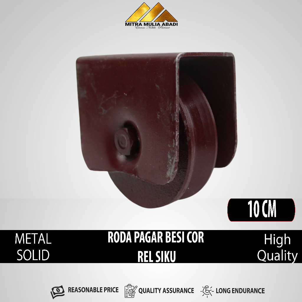 Jual Piyugardening Roda Pagar Besi As Super Rel Siku / Roda Pagar Besi ...