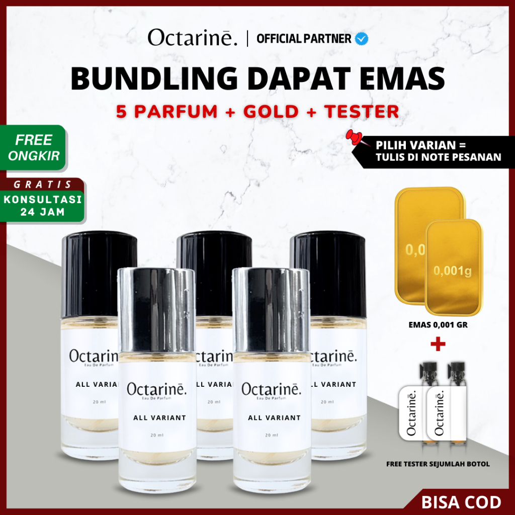 Jual [ AGEN RESMI ] Octarine - PROMO Beli 5 Botol Parfum 20ml Bebas ...