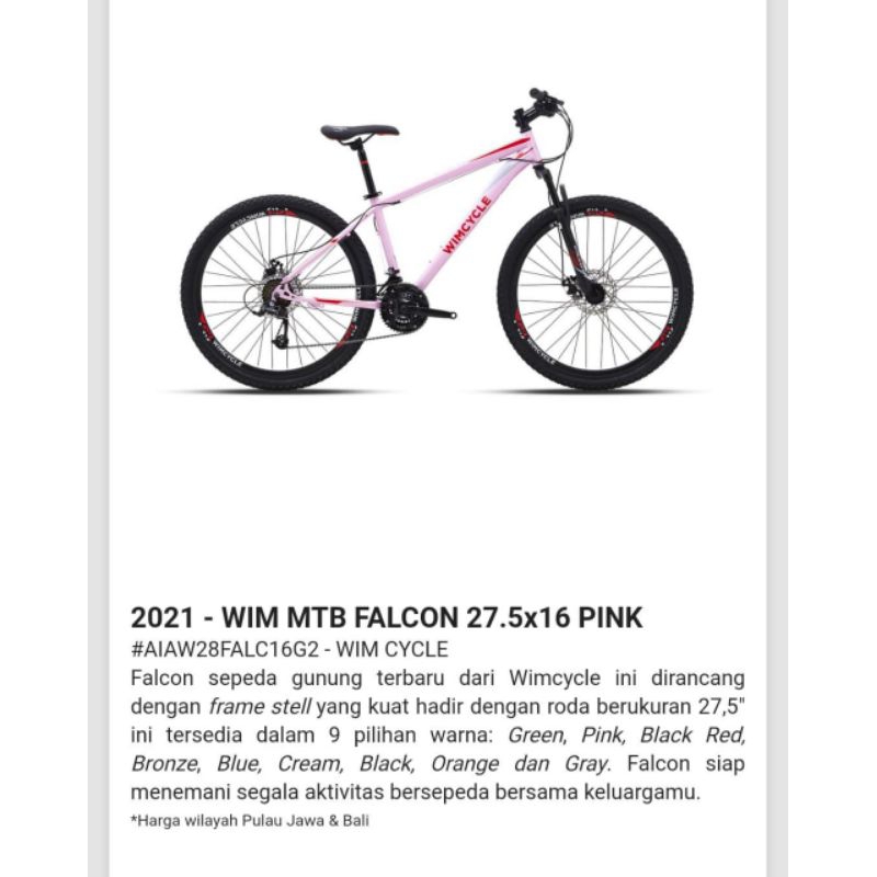 Jual Wimcycle MTB Falcon 27,5 | Shopee Indonesia