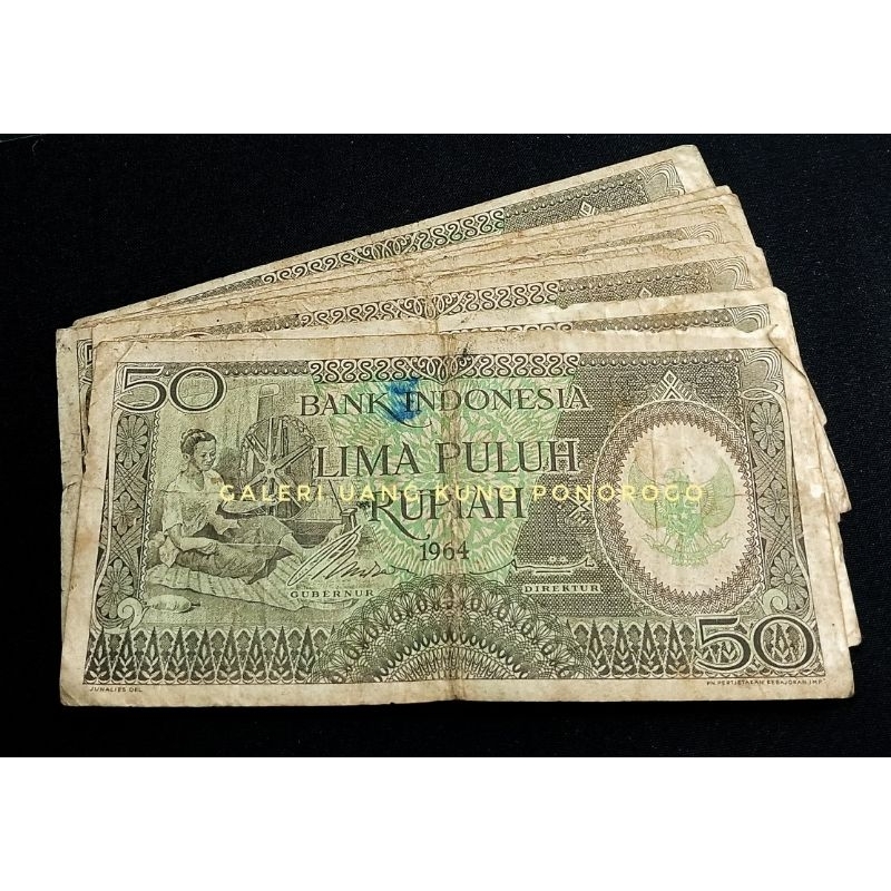 Jual uang 50 rupiah seri pekerja 1964 #veryfine | Shopee Indonesia