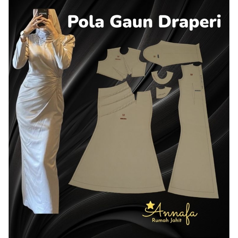 Jual Pola Instan Dress Drapery | Shopee Indonesia