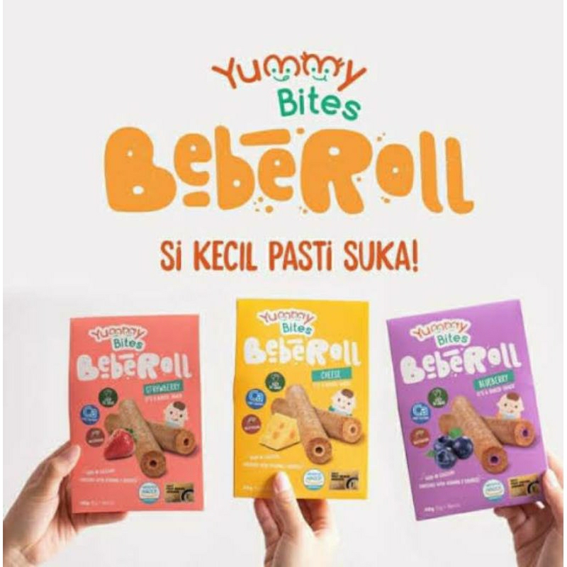 Jual Yummy Bites Bebe Roll snack sereal untuk bayi usia 9 bulan ke atas ...