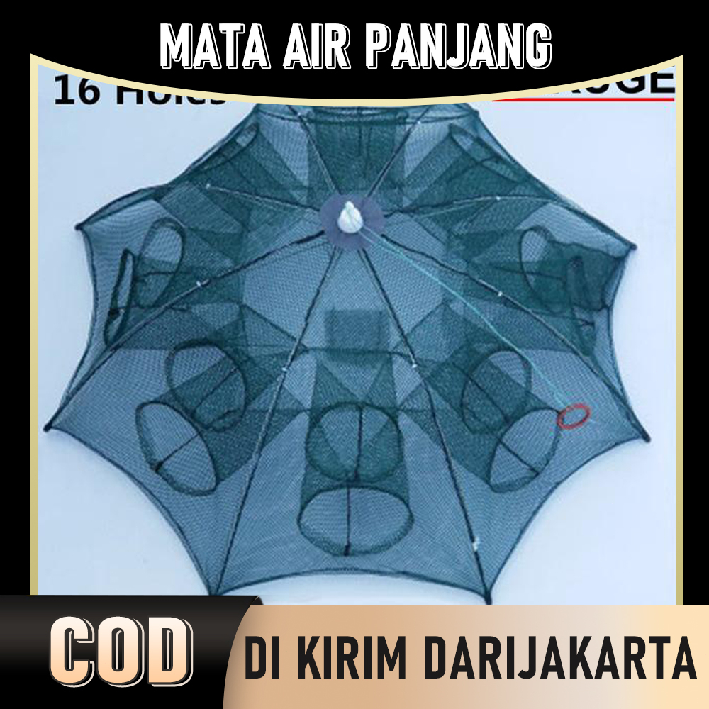 Jual Perangkap Bubu Jaring Ikan Udang Kepiting Lobster 16 Lubang ...