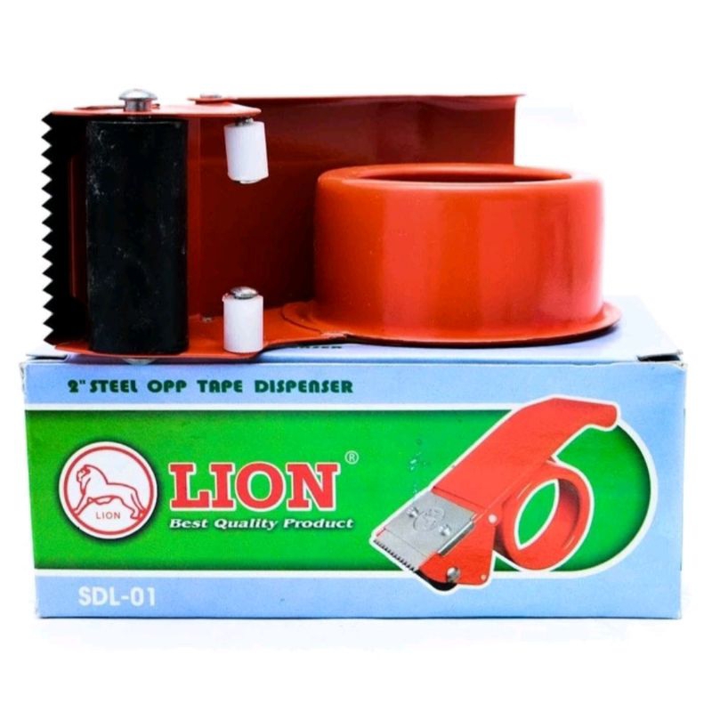Jual Dispenser lakban /tempat lakban besi 2" LION | Shopee Indonesia