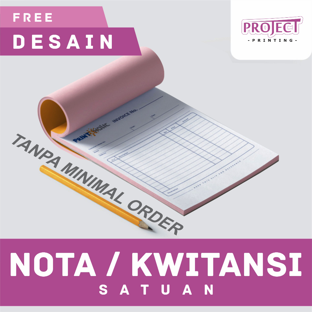 Jual CETAK NOTA KWITANSI CUSTOM DESAIN | Shopee Indonesia