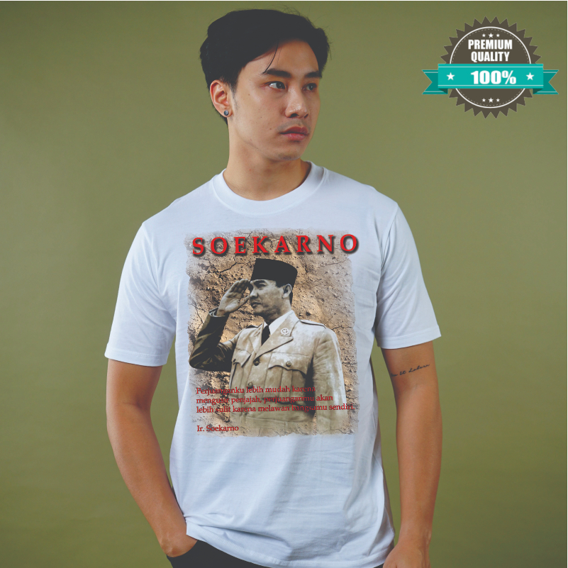 Jual BAJU KAOS PRIA DISTRO PREMIUM LENGAN PENDEK Ir. SOEKARNO BUNG ... Jual BAJU KAOS PRIA DISTRO PREMIUM LENGAN PENDEK Ir. SOEKARNO BUNG ...