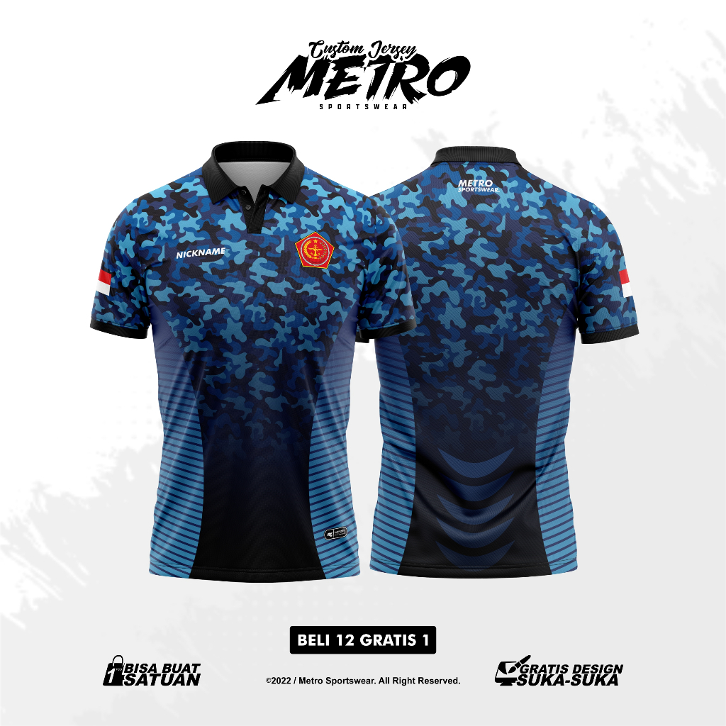 Jual Jersey Army Angkatan Udara Design Custom Free Design Full Printing ...