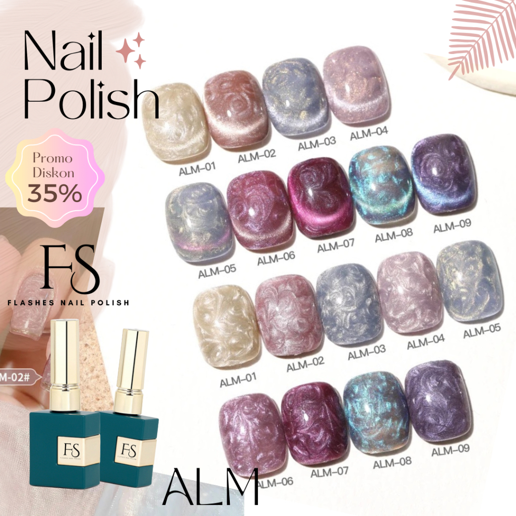 Jual FS [FLASHES] ALM NAILS POLISH GEL KUTEK GEL 15ml Soak Off UV Gel ...
