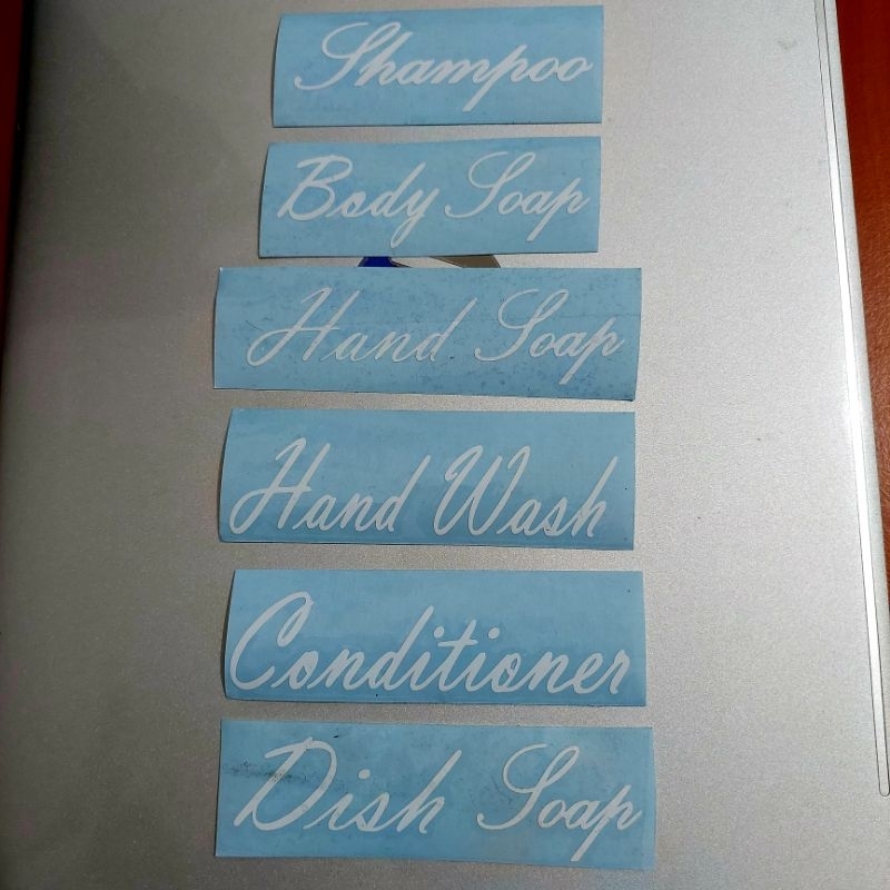 Jual STICKER CUTTING LABEL MURAH (SABUN,SHAMPOO,BODY WASH,HAND WASH ...