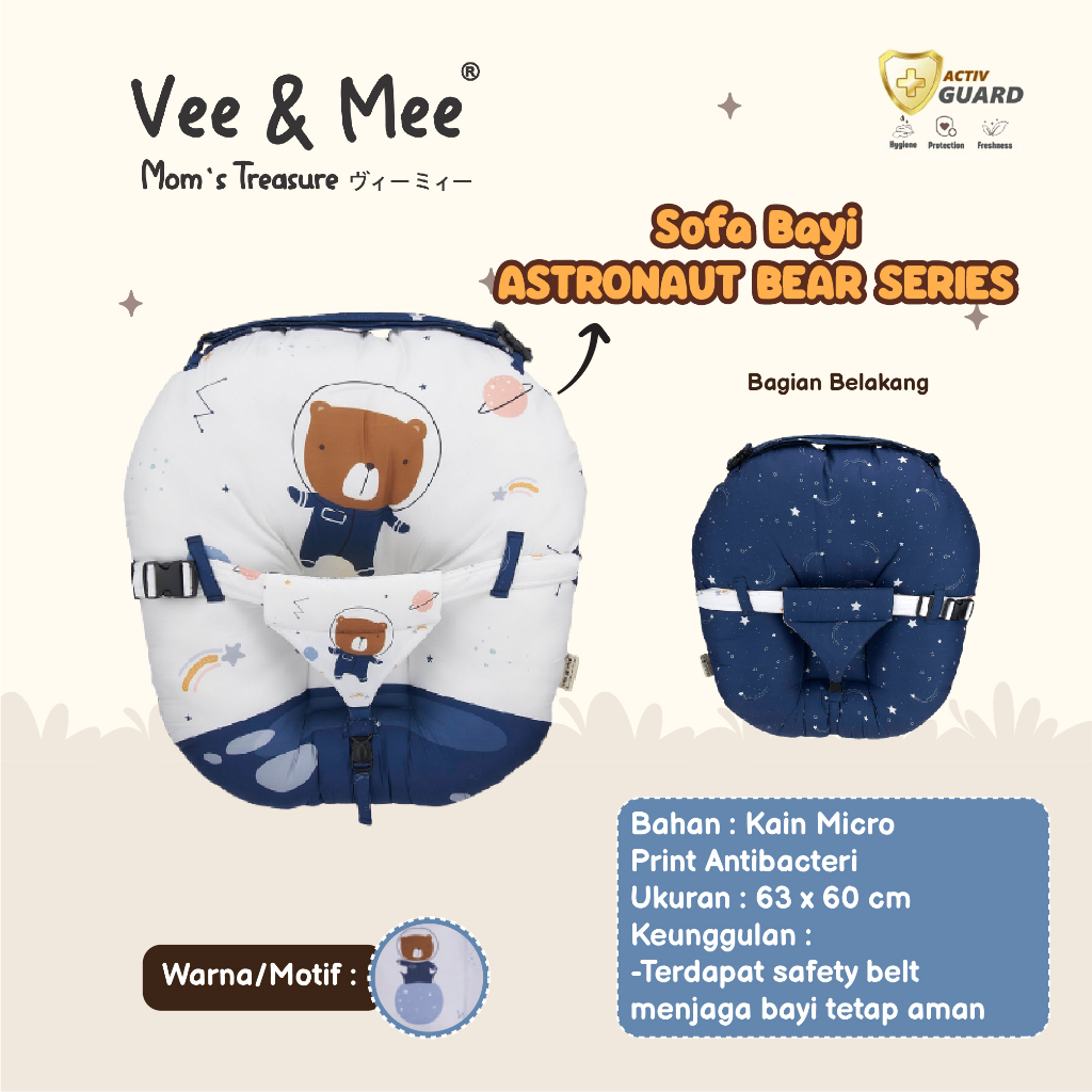 Jual Vee & Mee Sofa Bayi Multifungsi Astronaut Bear Series - Vms1040 | Shopee Indonesia