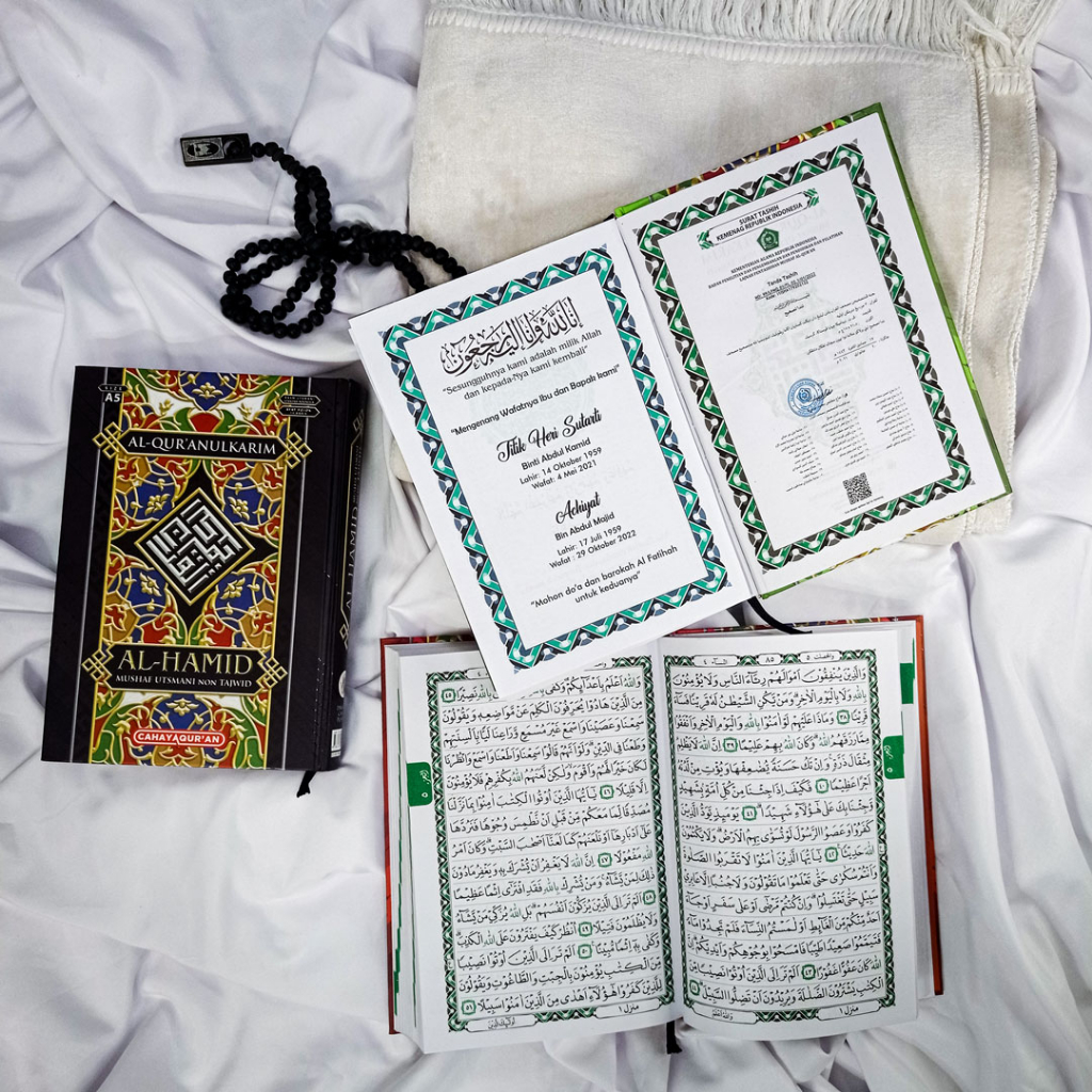 Jual Al Quran Wakaf Free Sisipan Ukuran A5 Sebagai Pengganti Yasinan 40 ...