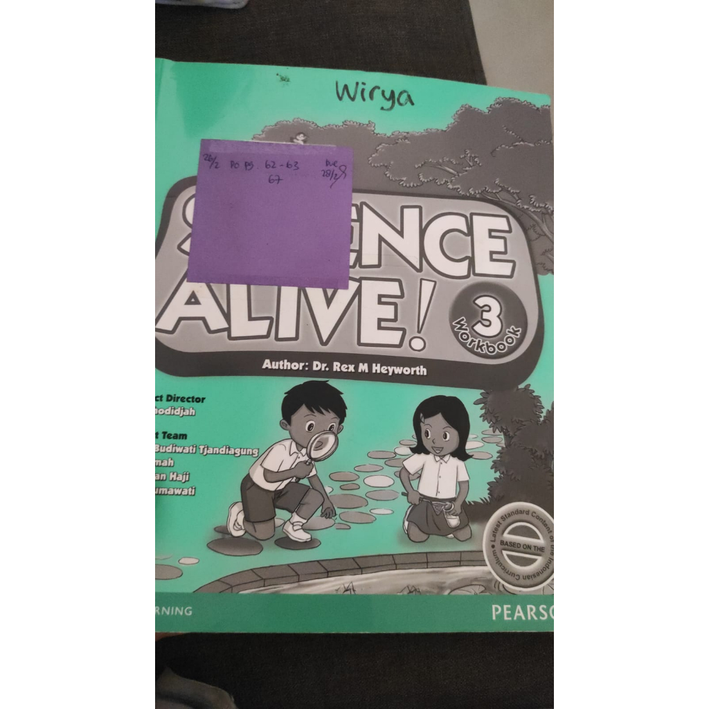 Jual Buku Bekas Pelajaran Ilmu Pengetahuan Alam Science Alive Workbook ...