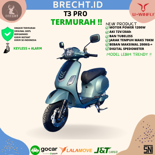 Jual Sepeda Motor Listrik Vespa UWINFLY T3 , T3s & T3 Pro / T3S Pro ...