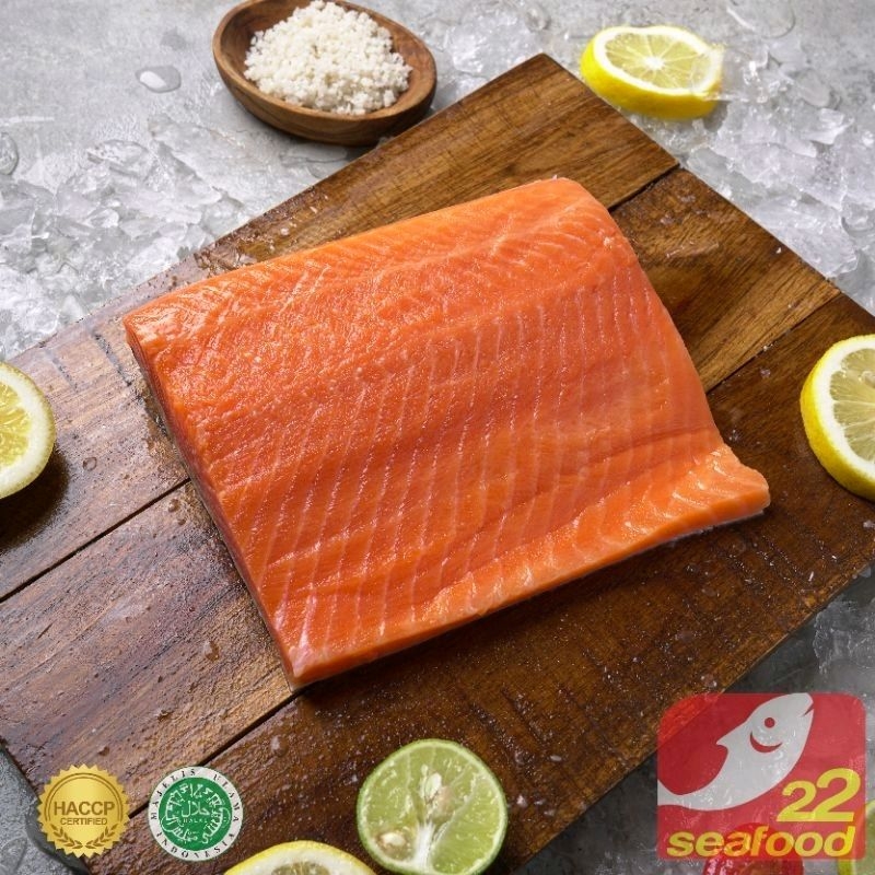 Jual Premium Salmon Fillet 1 kg Portion Cut Tengah / Salmon Atlantik ...