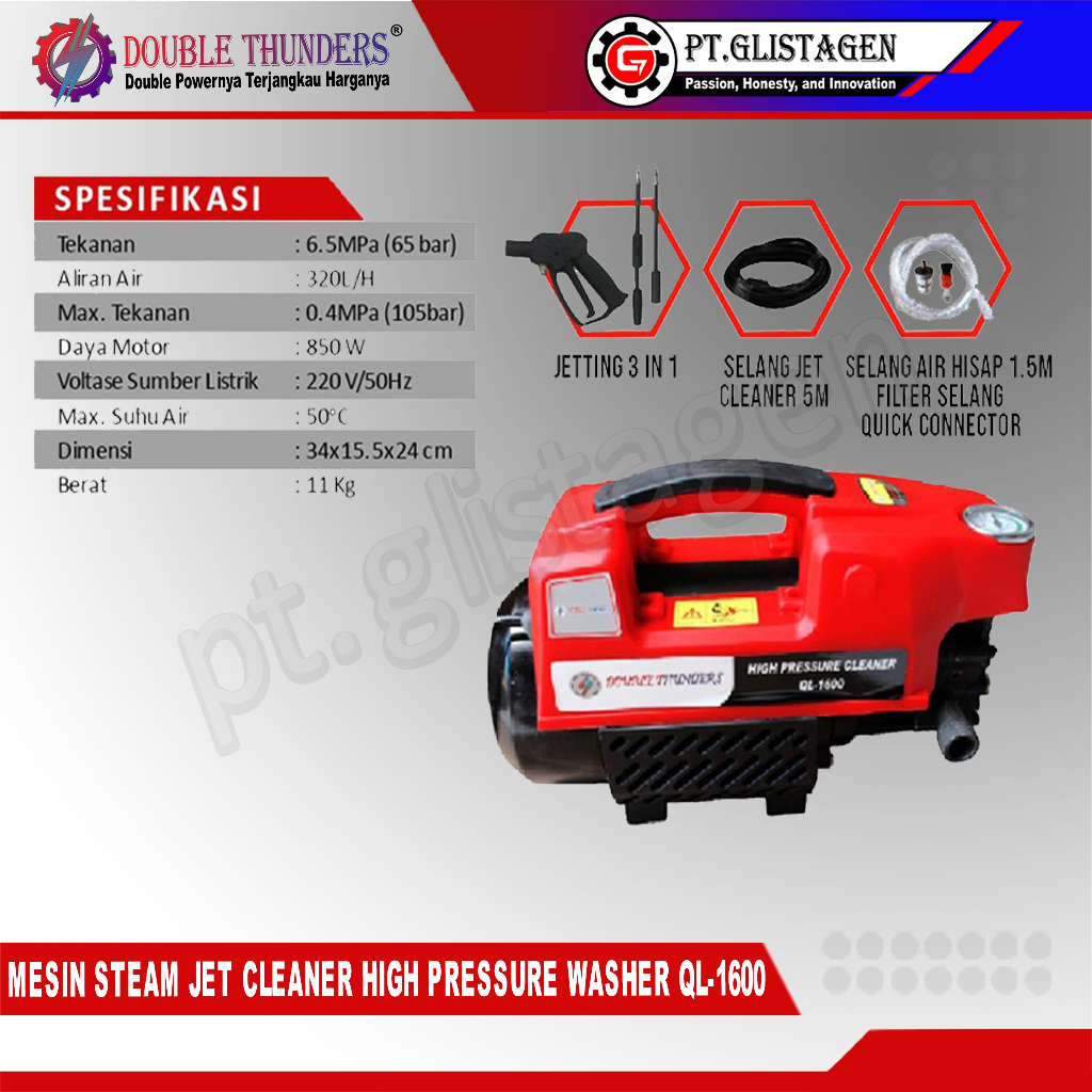 Jual DT QL1600 Mesin Cuci Steam Jet Cleaner High Pressure Washer DT QL 1600 | Shopee Indonesia