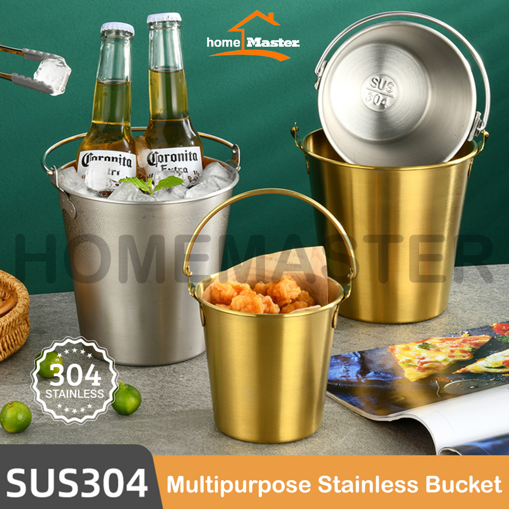 Jual HomeMaster Ember/Bucket 1L Stainless/Besi Baja Tahan Karat SUS304 ...