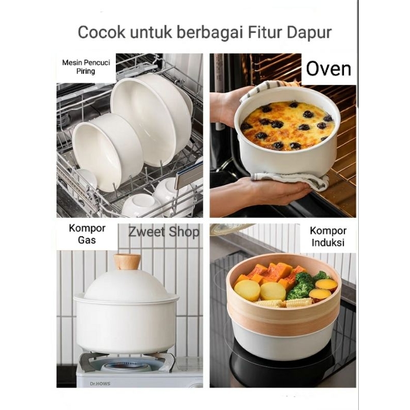 Jual KIMS Cookware Set Non Stick / Milk Pan / Moonlight / Panci Set ...