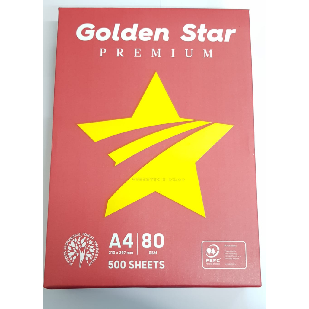 Jual Kertas HVS A4 80gsm / Kertas Golden Star / Kertas Fotocopy A4 ...