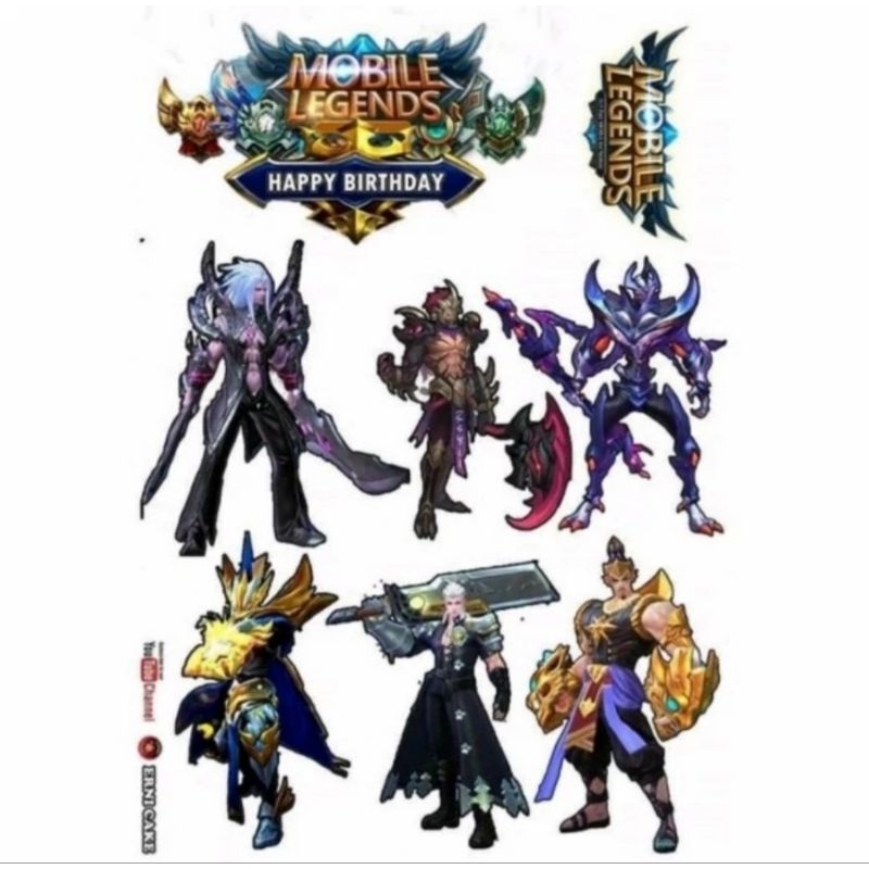 Jual Topper Mobile Legend | Topper Cake Mobile Legend | Shopee Indonesia