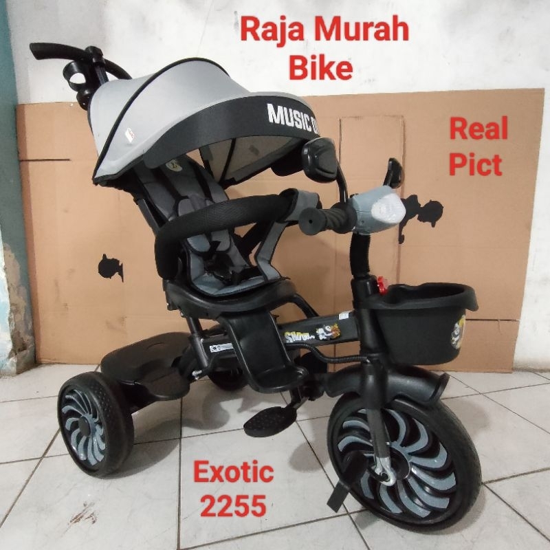 Jual Sepeda Anak Roda Tiga Exotic ET-2255 Sepeda Stroller Roda Tiga Exotic ET2255 | Shopee Indonesia