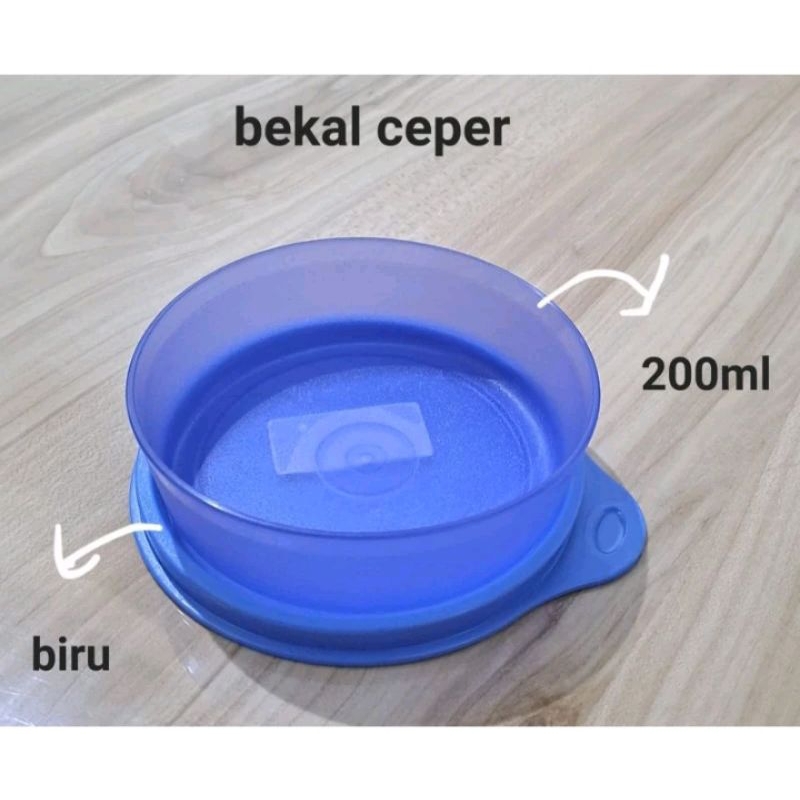 Jual wadah bekal bulat 200ml / wadah makan bulat fit to go Tupperware ...