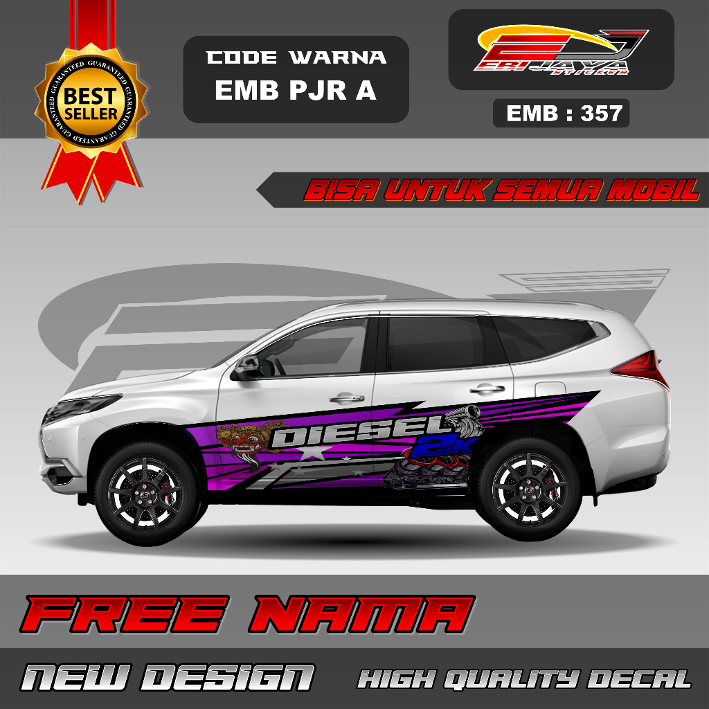 Jual STIKER DECAL MOBIL SPORT UPDATE DESAIN THAILOOK-VARIASI DESAIN ...