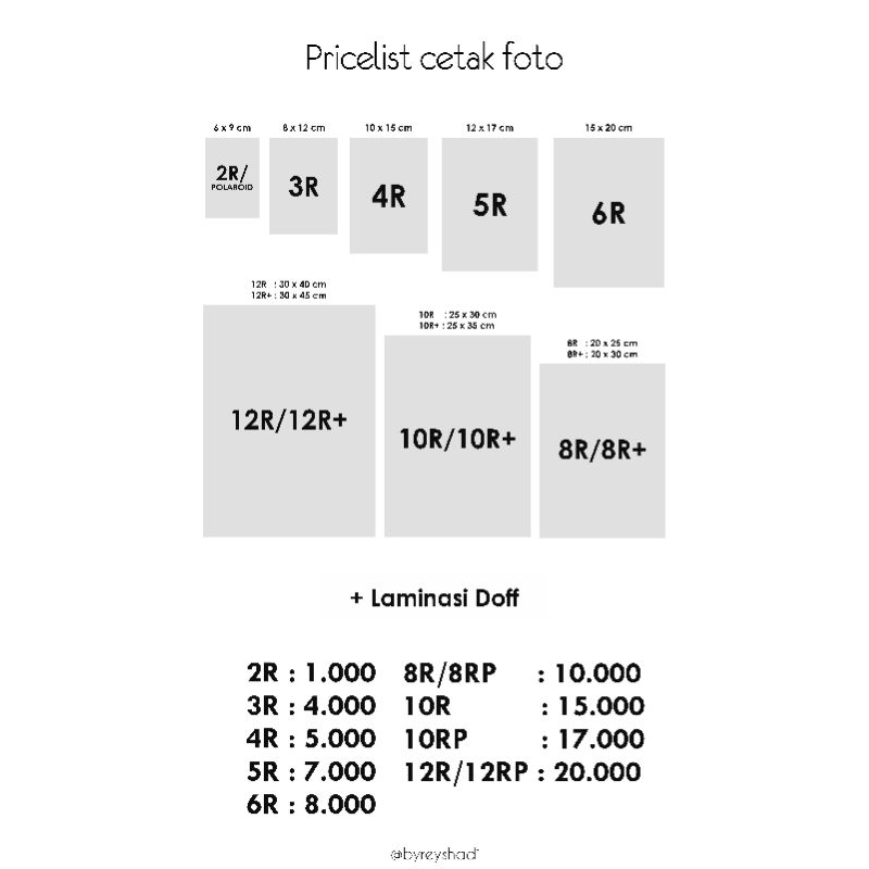 Jual CETAK FOTO | R SIZE | Shopee Indonesia