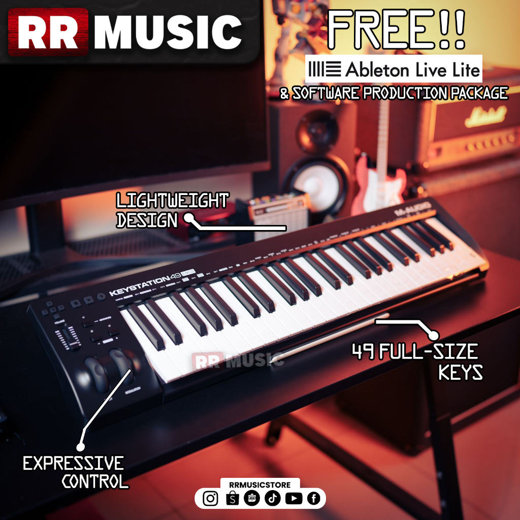 Jual M-Audio Keystation 49 MK3 MKIII Keyboard Midi Controller | Shopee ...