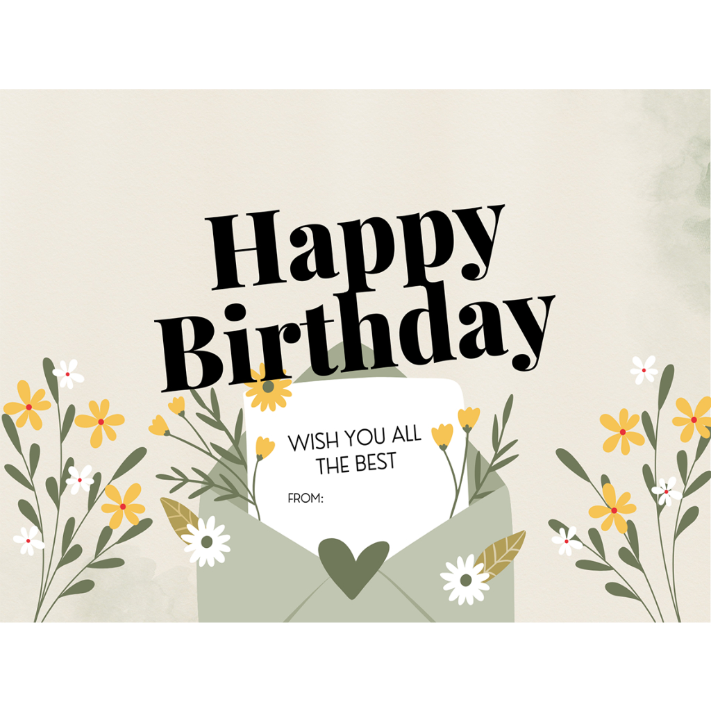 Jual Greeting Card HAPPY BIRTHDAY / Kartu Ucapan Ulang Tahun Polos ...