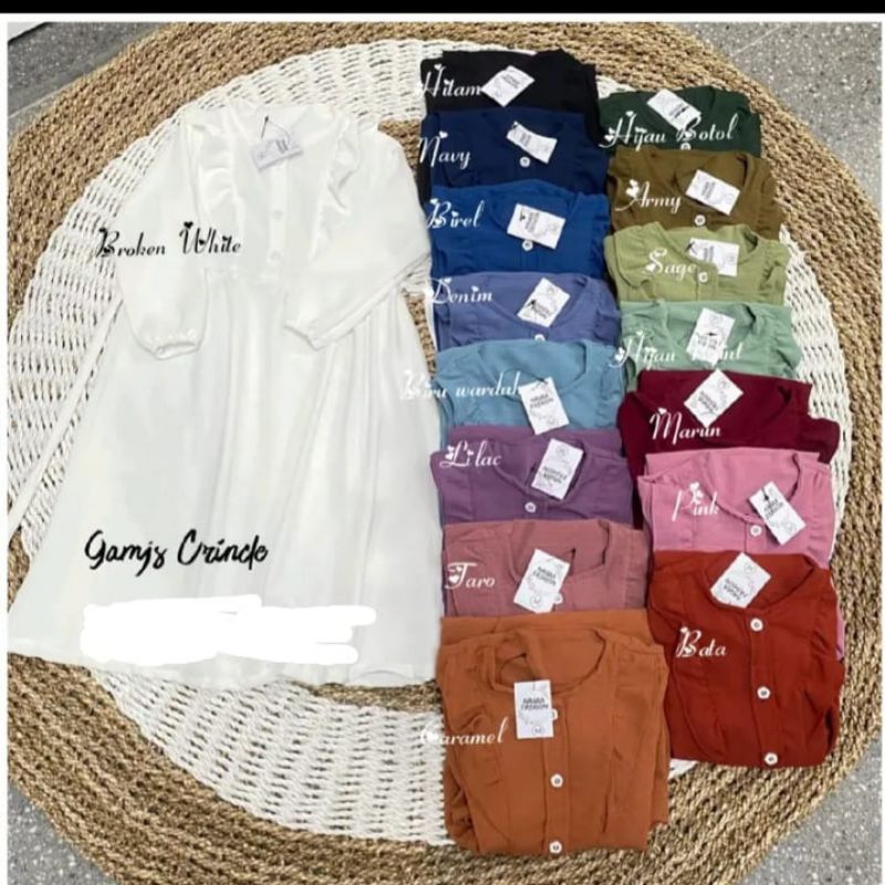 Jual PART 2 GAMIS CRINKLE COUPLE IBU DAN ANAK USIA 1-10 TAHUN | Shopee Indonesia