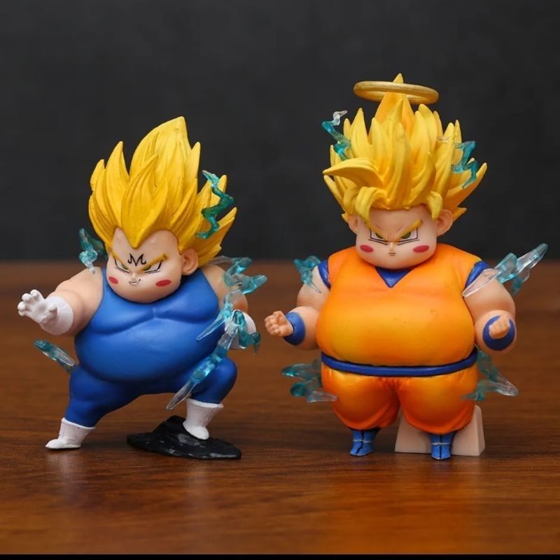 Jual Dragon Ball Fat Son Goku Vegeta Chibi Figure | Shopee Indonesia