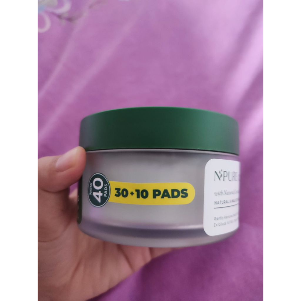 Jual N’PURE Cica Clear Pad with natural Centella Asiatica Leaf Water ...