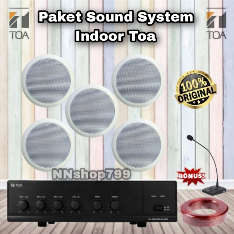 Jual PAKET SPEAKER CELING TOA 658R / SPEAKER PLAFON TOA 658R ORIGINAL ...