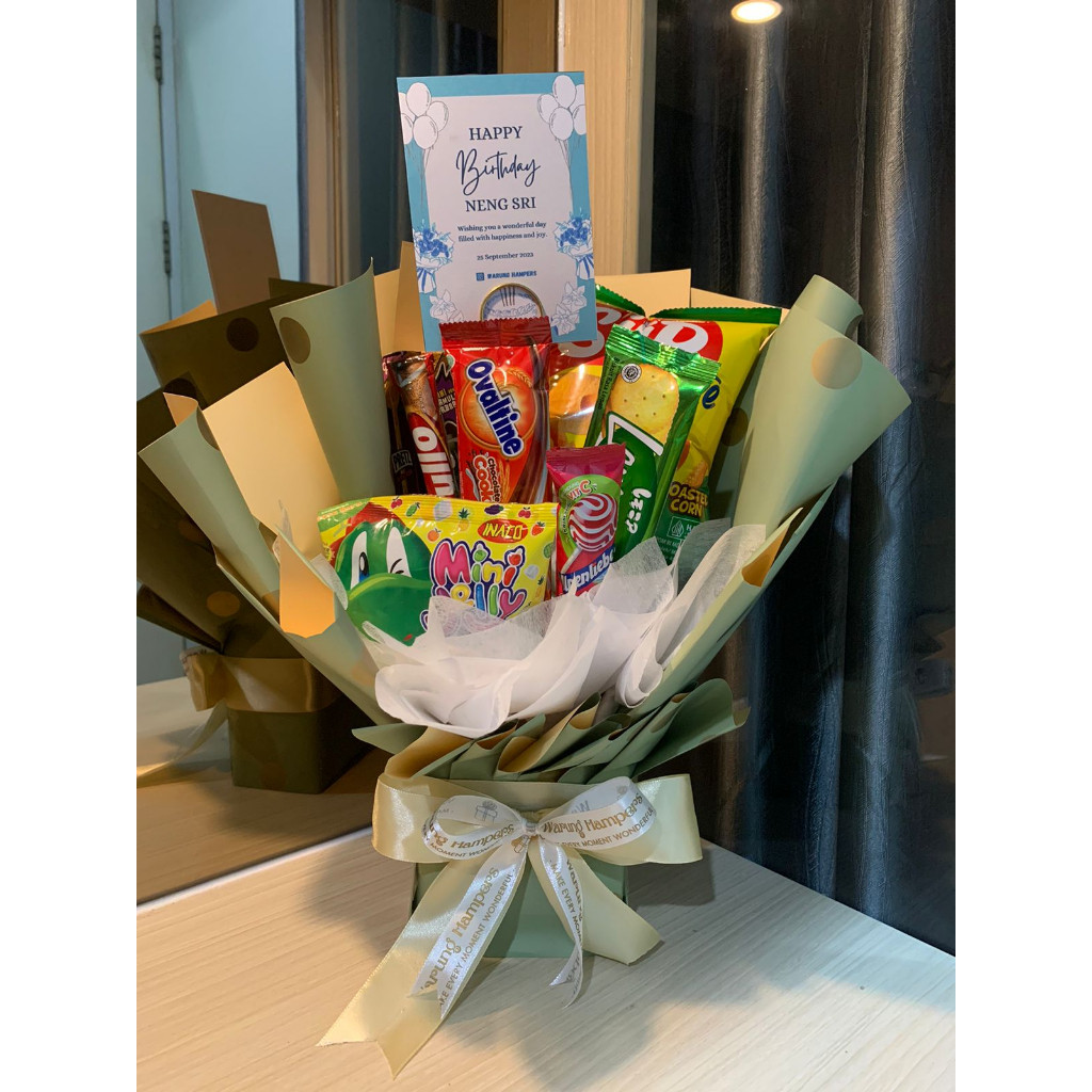 Jual Snack Bouquet | Buket Snack | Buket Makanan Ringan | Hadiah Ulang ...