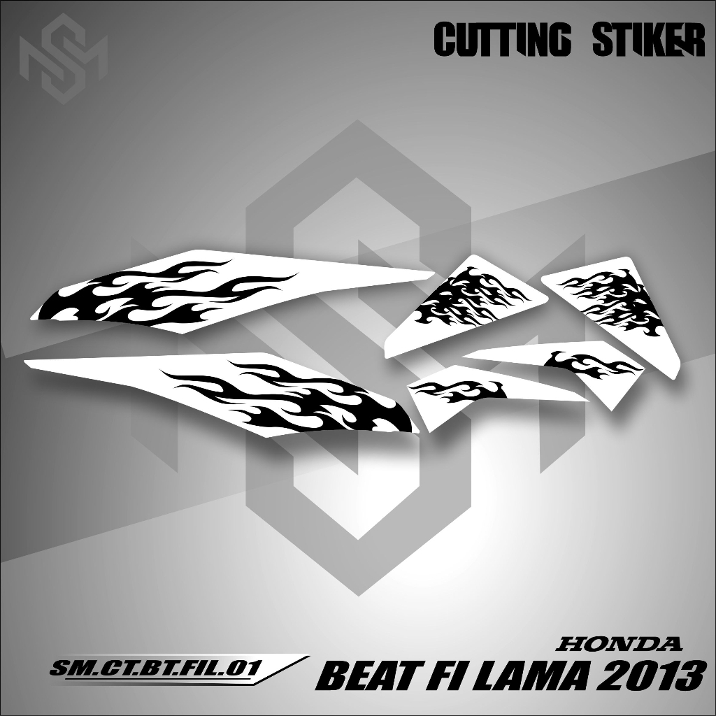 Jual Stiker Cutting Api Honda Beat Fi lama Sudah Cutting - Sticker Copy ...