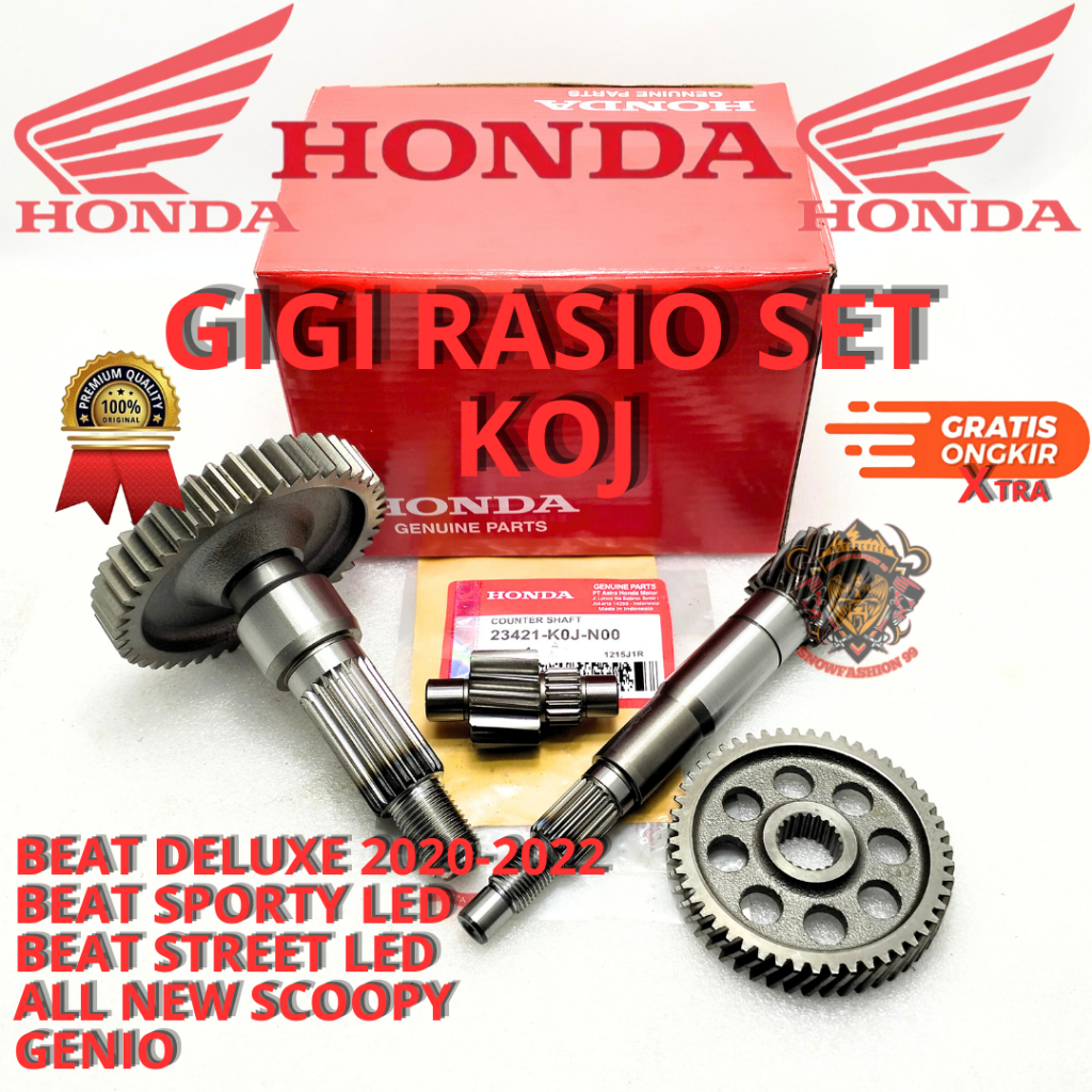 Jual GIGI RASIO HONDA BEAT KOJ GEAR RASIO BEAT DELUXE, BEAT SPORTY LED ...