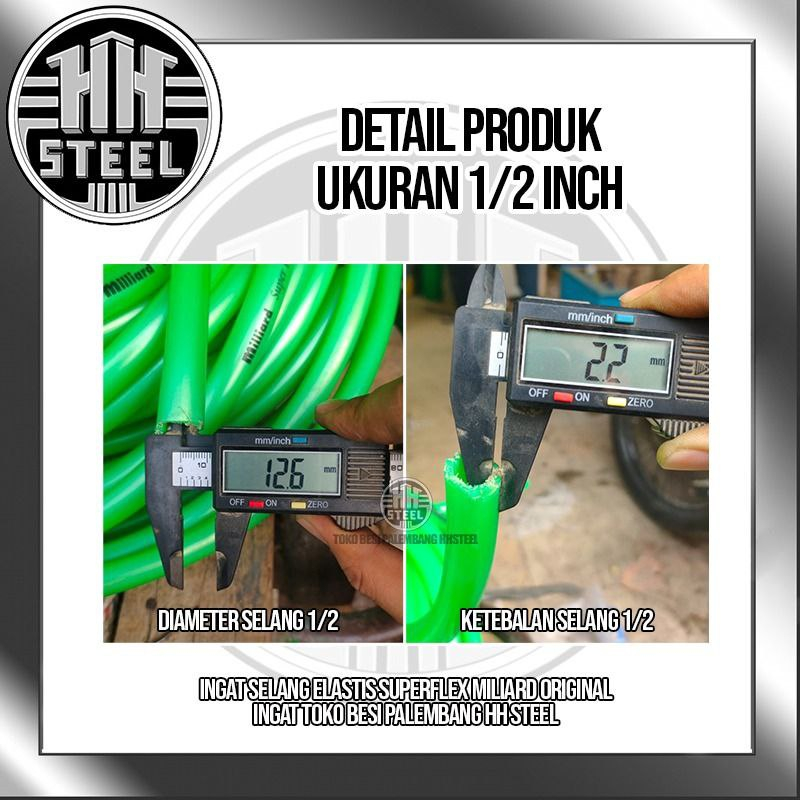 Jual SELANG ELASTIS MILLIARD SUPERFLEX 1/2 INCHI HARGA PER METER HH ...