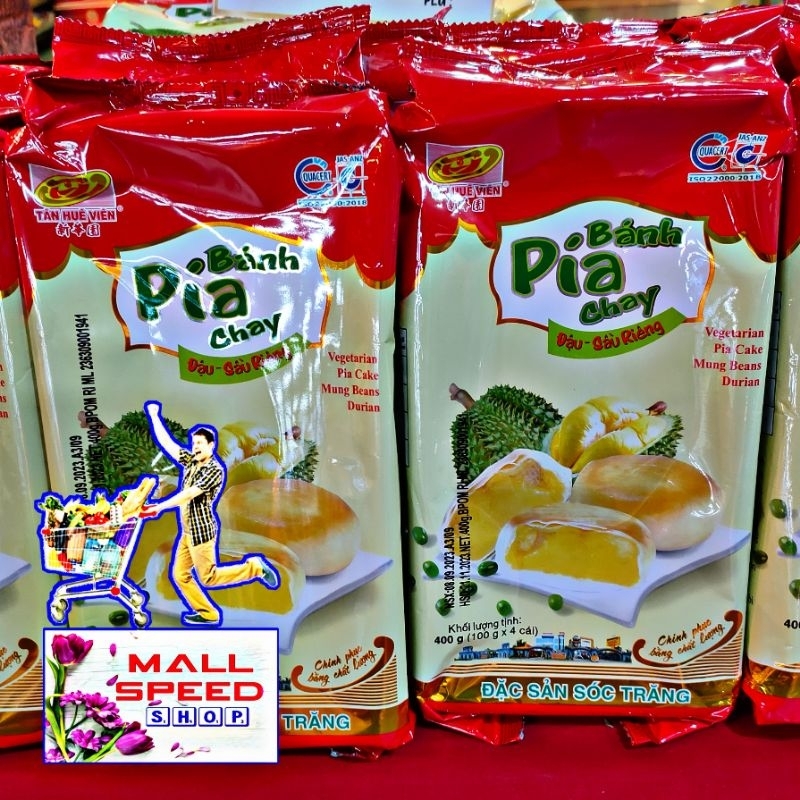 Jual Pia Durian Vietnam - Banh Pia Chay 400.gr | Shopee Indonesia