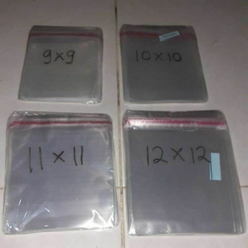 Jual plastik opp uk 9x9, 10x10, 11x11, 12x12, (isi 100 lbr) | Shopee ...