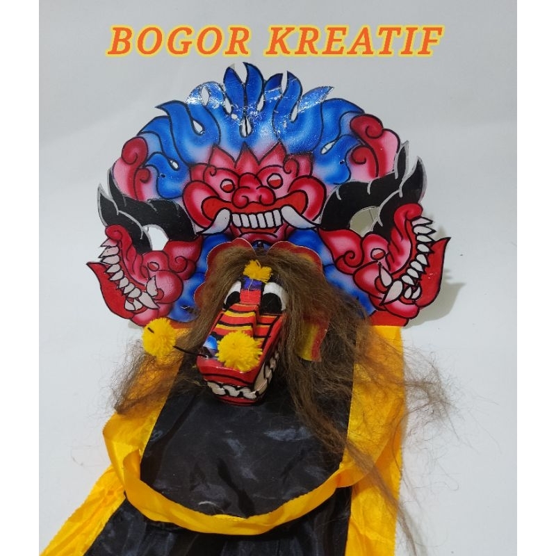 Jual mainan anak topeng barongan caplok caplokan jaranan kayu waru ...