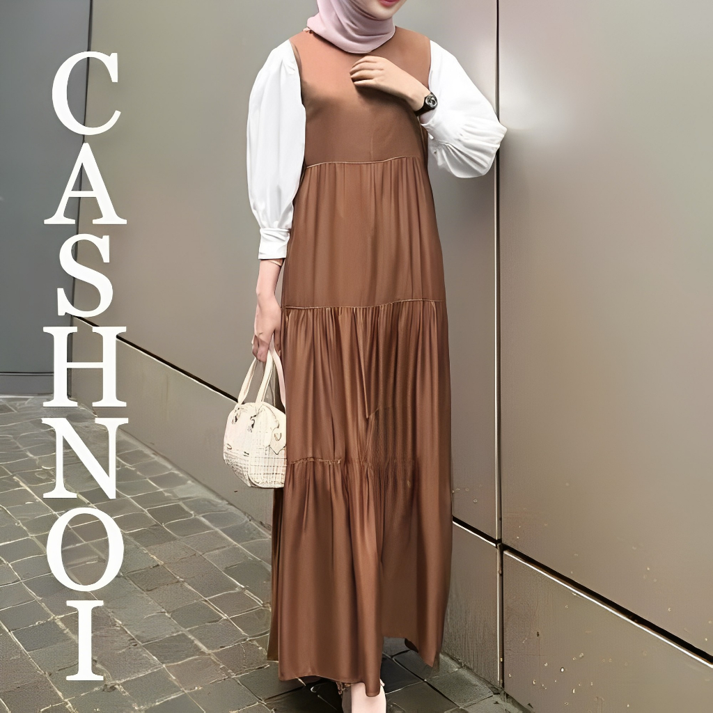 Jual Inner Dress Busui Rampel Premium - warna banyak/Inner Dress Susun ...