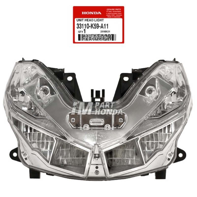 Jual Reflektor headlamp assy lampu depan vario led 125 150 old lama K59 ...
